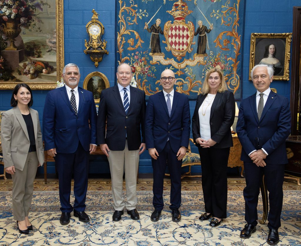Delivery of the PAM Awards 2025 to H.S.H. Prince Albert II of Monaco ...